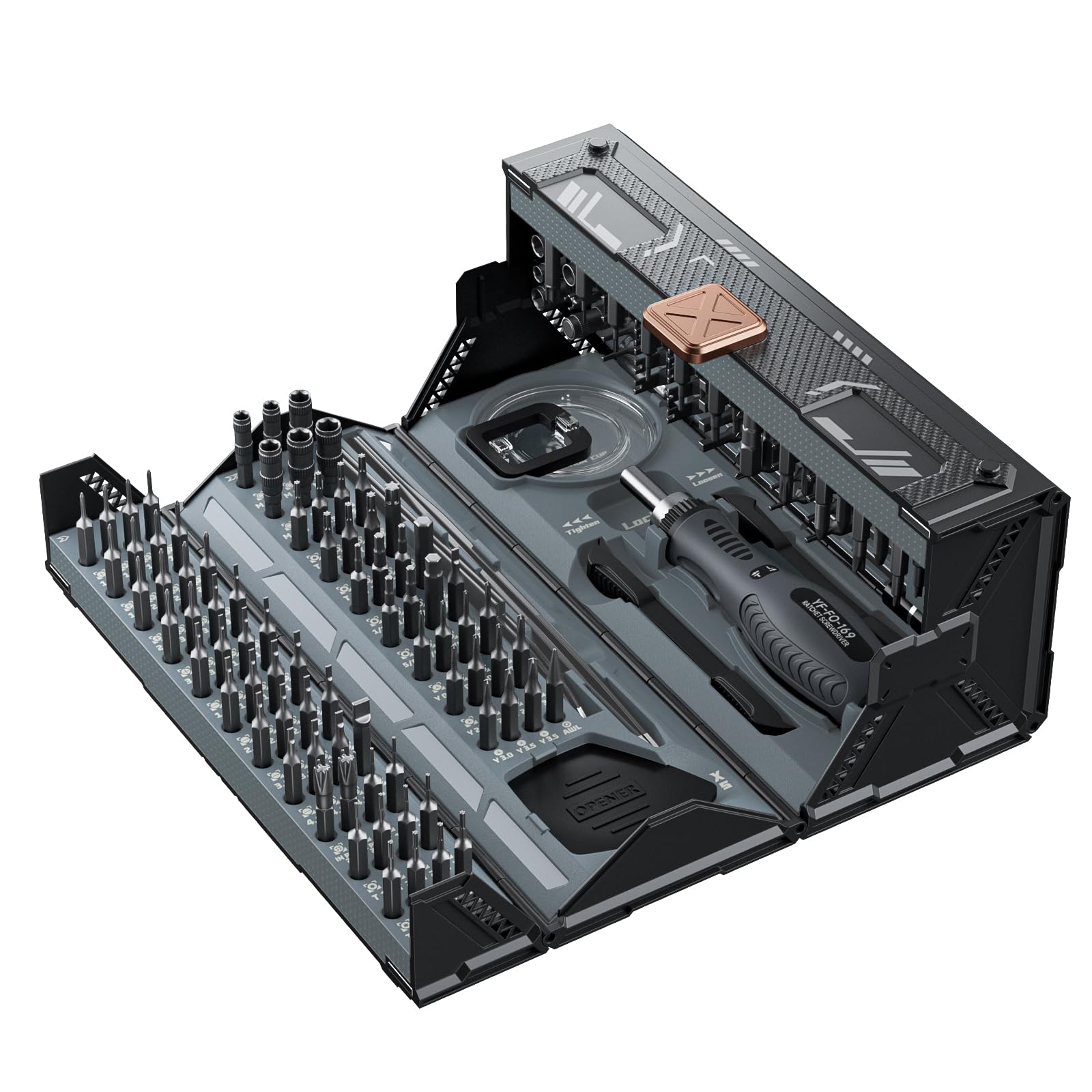 Precision Ratchet Screwdriver Set with Case, JAKEMY 180 in 1 Computer ...