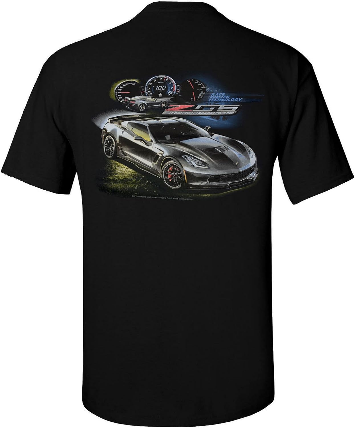 Amazon.com: Corvette T-Shirt Z06 Race Proven Technology Black: Clothing