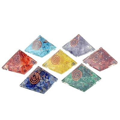 Buy Orgone Baby Pyramid Set of 7- Chakra Meditation -Energy Balance ...