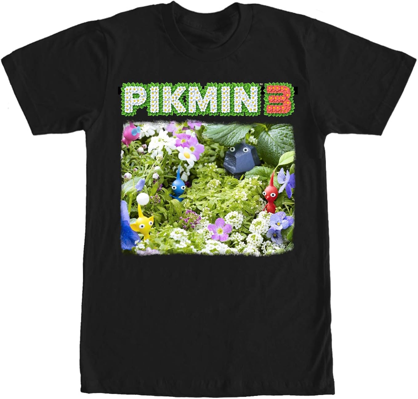 Amazon.com: Men's Nintendo Pikmin Flowers T-Shirt: Clothing