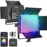 Amazon.com : NEEWER Upgraded RGB LED Studio Video Light with Tripod ...