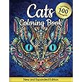 Amazon.com: Cats Coloring Book: New and Expanded Edition, 100 Unique ...