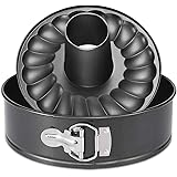 Amazon.com: 7' Inch Non-Stick Springform Bundt Pan 2-in-1 for use with ...