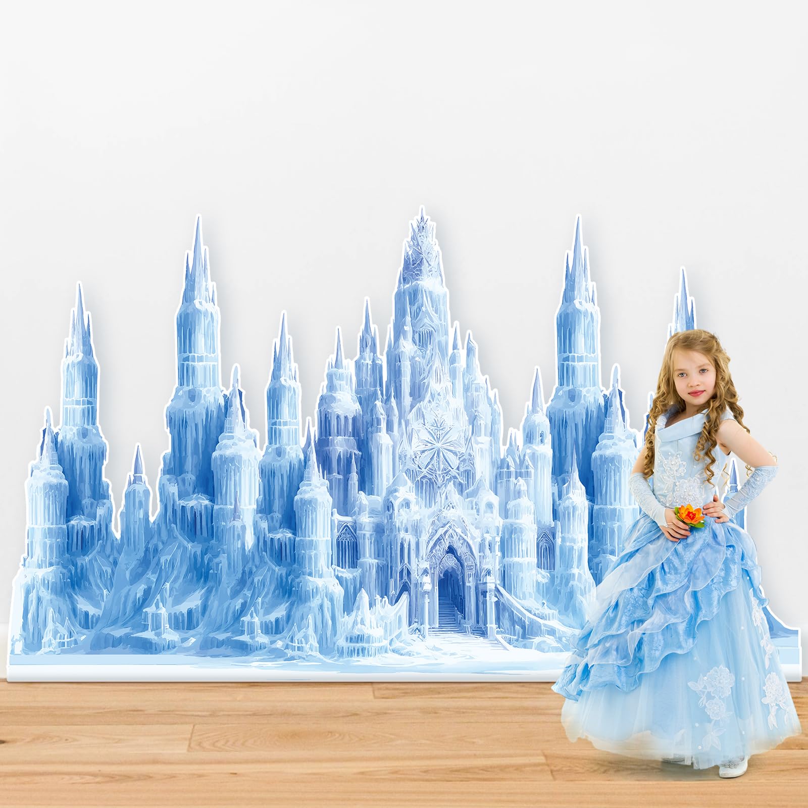 Watersay Snowflake Castle Cardboard Winter Snow Themed Party Decoration ...