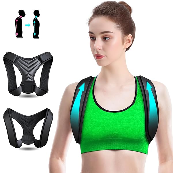 Upper Back Brace for Women,Posture Support,Adjustable Back Posture Belt ...