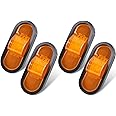 Amazon.com: 4Pcs 6.5 Inch Oval Mid Turn Signal Amber Marker Lights ...