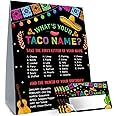 Amazon.com: cidobi What is Your Taco Name Game Cards, Birthday Party ...