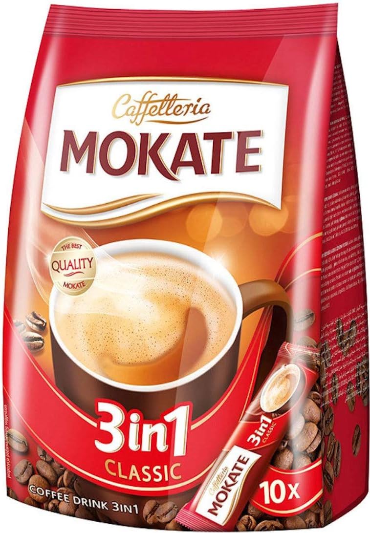 Mokate Classic Roasted Coffee 3in1 (10 Sticks x 8 Packs ): Amazon.co.uk: Grocery