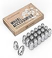 Amazon.com: StanceMagic 20pcs Chrome 1/2x20 Lug Nuts Bullet Style - Cone Acorn Seat, 1.8 inch ...