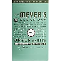 Amazon.com: Mrs. Meyer's Dryer Sheets, Fabric Softener, Reduces Static ...
