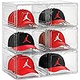 Amazon.com - SCAVATA 6 Pack Hat Organizer Box, Stackable Clear Baseball ...