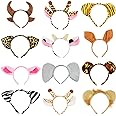Amazon.com: 12 Pcs Zoo Animals Ears Headband Jungle Safari Animals ...