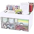 Amazon.com: Meiikun Desk Organizer, Office Organizer with Drawer, Desk ...
