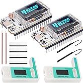 Amazon.com: 2 Pack ESP32 LoRa V3 Development Board + 1100mAh Battery + Protect Case Set - with ...