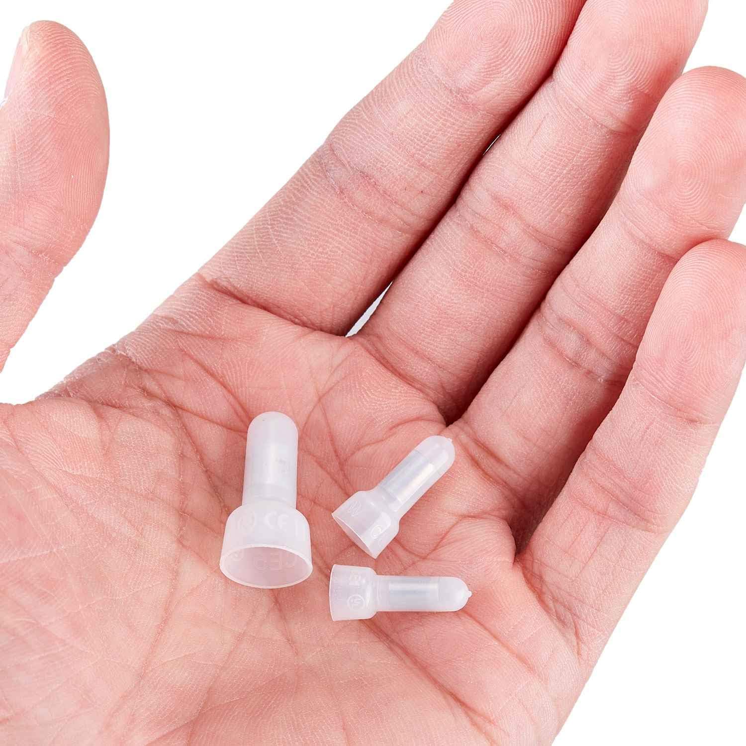Litorange 250 PCS Power Cable Closed End Crimp Terminals Nylon Wire Cap ...