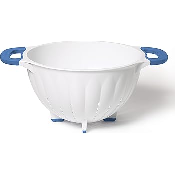 Amazon.com: KitchenAid Plastic Strainer/Colander, 5-Quart, Ocean Blue ...