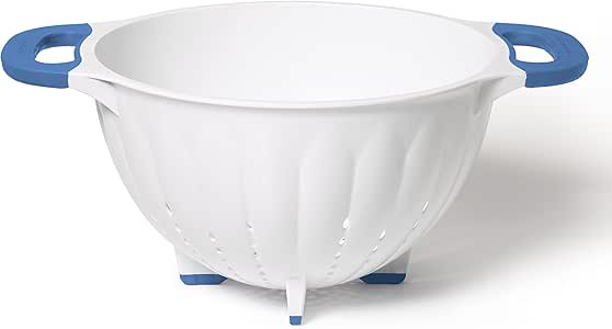 Amazon.com: KitchenAid Plastic Strainer/Colander, 5-Quart, Ocean Blue ...
