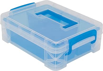 Amazon.com : Super Stacker Divided Storage Box with Handle and ...