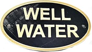 Amazon.com : Well Water notice Plaque- Irrigation Sign : Everything Else
