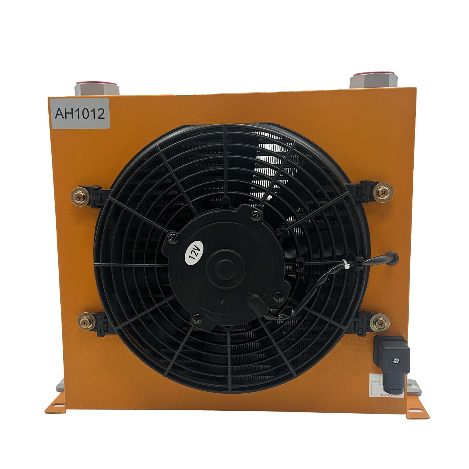 AH1012T-CA 12VDC Industrial Hydraulic Oil Cooler 120W 100L/Min Flow Fan Radiator, Low Noise and ...