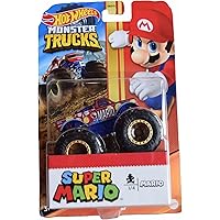 Amazon.com: Hot Wheels Monster Trucks Mario : Toys & Games