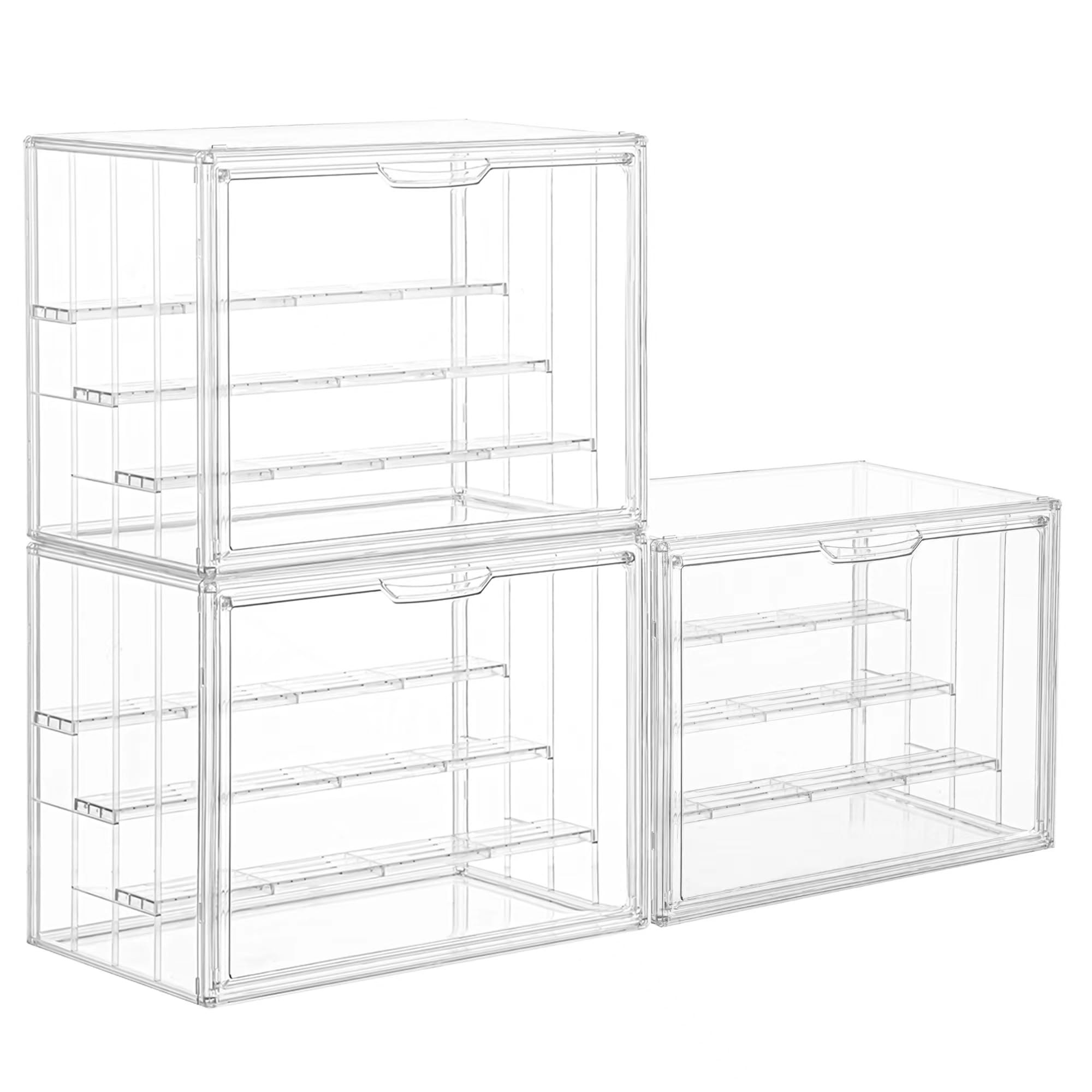 Clear Acrylic Display Case for Figures 4 Layer Figure Display Shelf ...