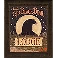 Amazon.com: The Black Bear Lodge by Jay Zinn 20x24 Full Moon Sign ...