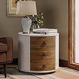 Amazon.com: COSIEST 3 Drawer Chest of Drawers, 20 inch MDF Round ...