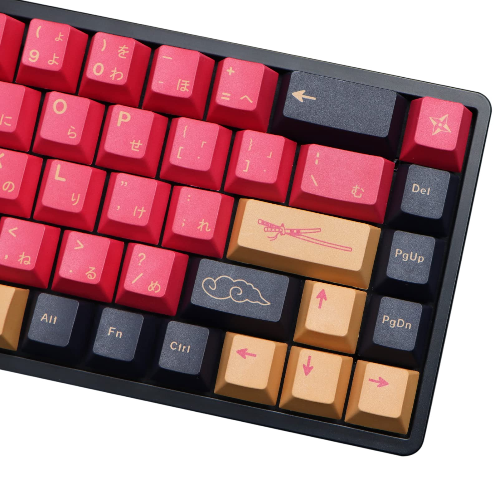 Mua MOLGRIA Red Samurai Keycaps, 129 Set PBT KeyCaps for Gaming ...