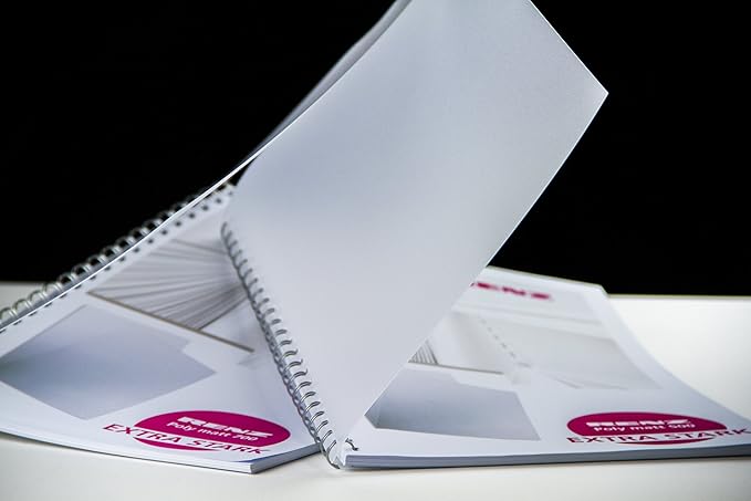Renz Frosted Polypropylene Binding Covers A4 500 micron. Clear view ...