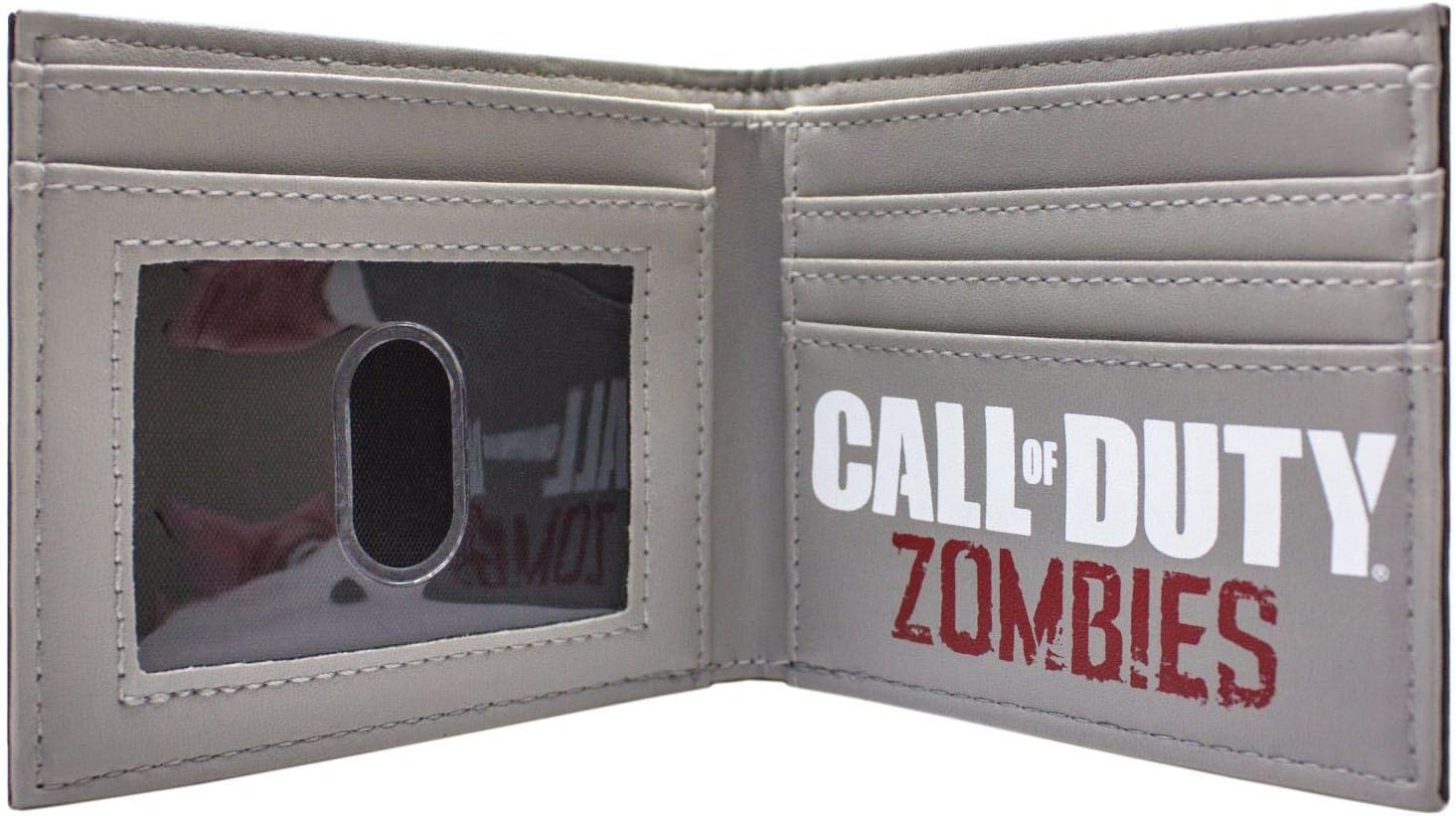 Call Of Duty Zombies Silver Badge Black ID & Card Bi-Fold Wallet – BigaMart
