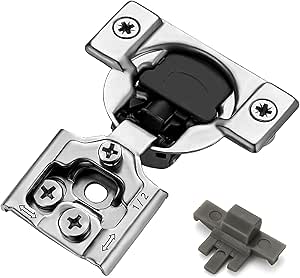Ravinte 20 Pack 1/2 inch Overlay Soft Close Cabinet Hinges & 20 Pack ...