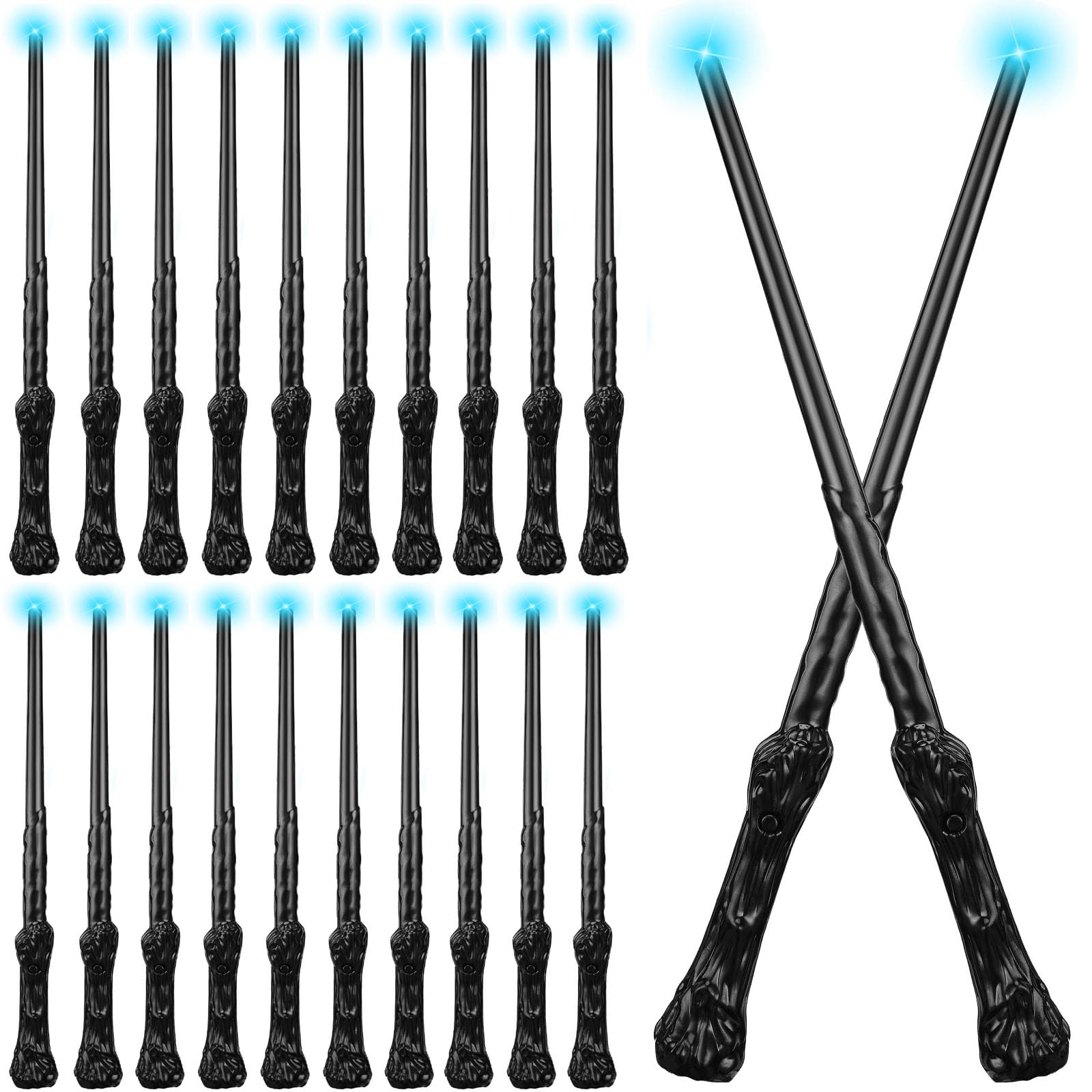 Jerify 20 Pcs Light Up Magic Wands for Kids, Wizard Wand Sound ...