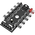 Amazon.com: Fan Hub Splitter Extension Cable, 1 to 10 Way Fan Power ...