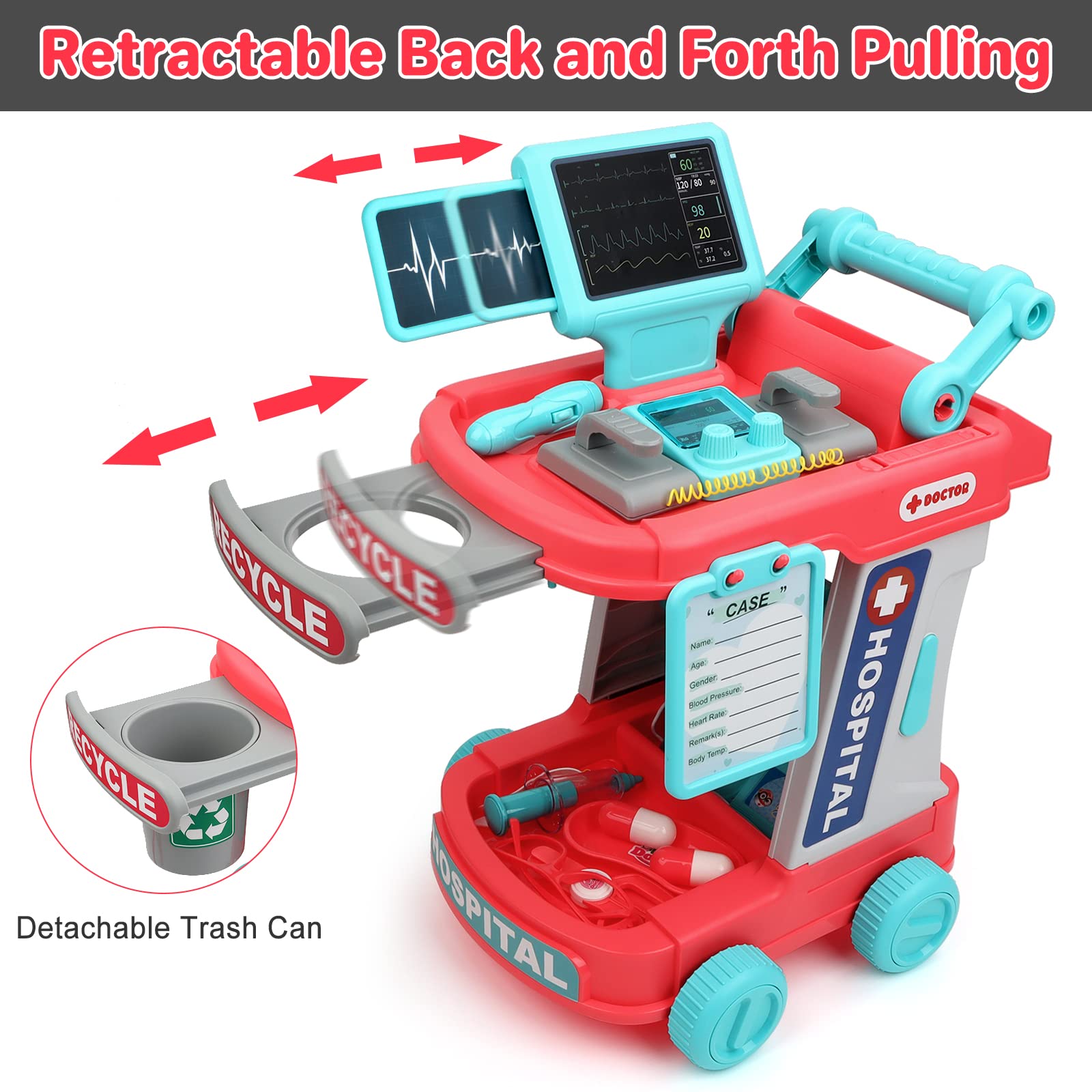 Mua deAO Toy Doctor Kit for Kids Ages 3+, Deluxe Pretend Play Medical ...