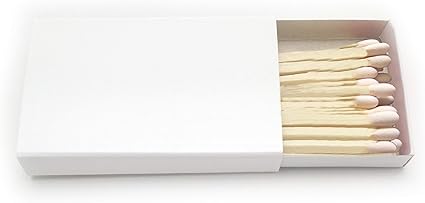 Amazon.com: 250 Plain White Cover Wooden Matches Box Matches (5 BOXES ...