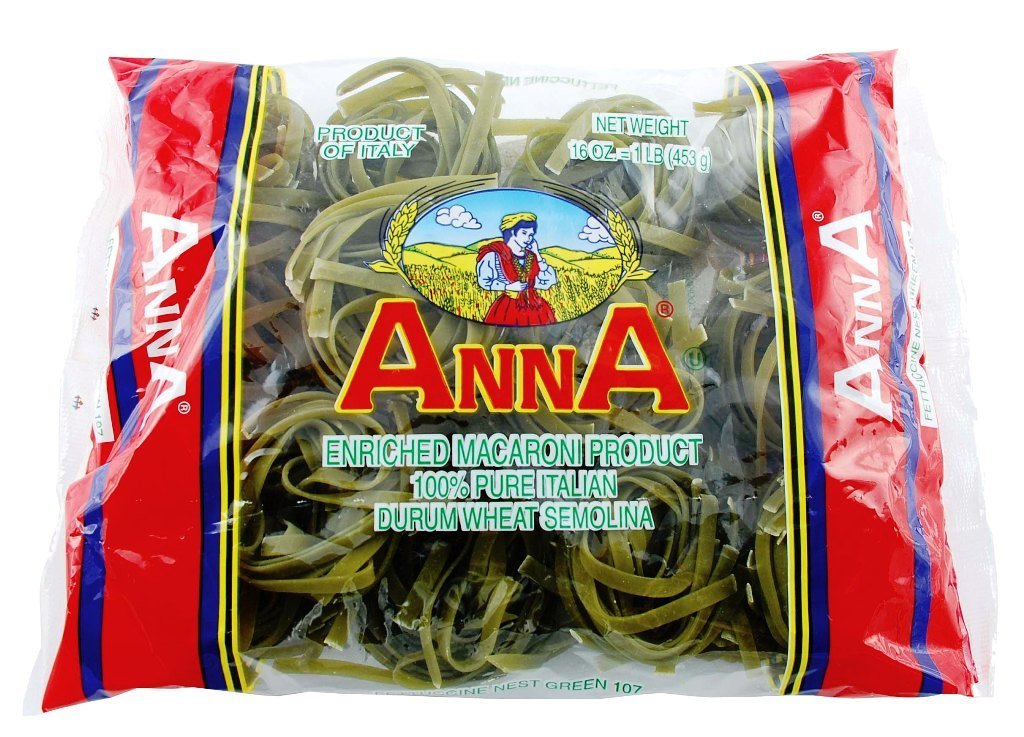 Amazon.com : Anna Fettuccine Nests Spinach, 1 Pound Bags (Pack of 12 ...