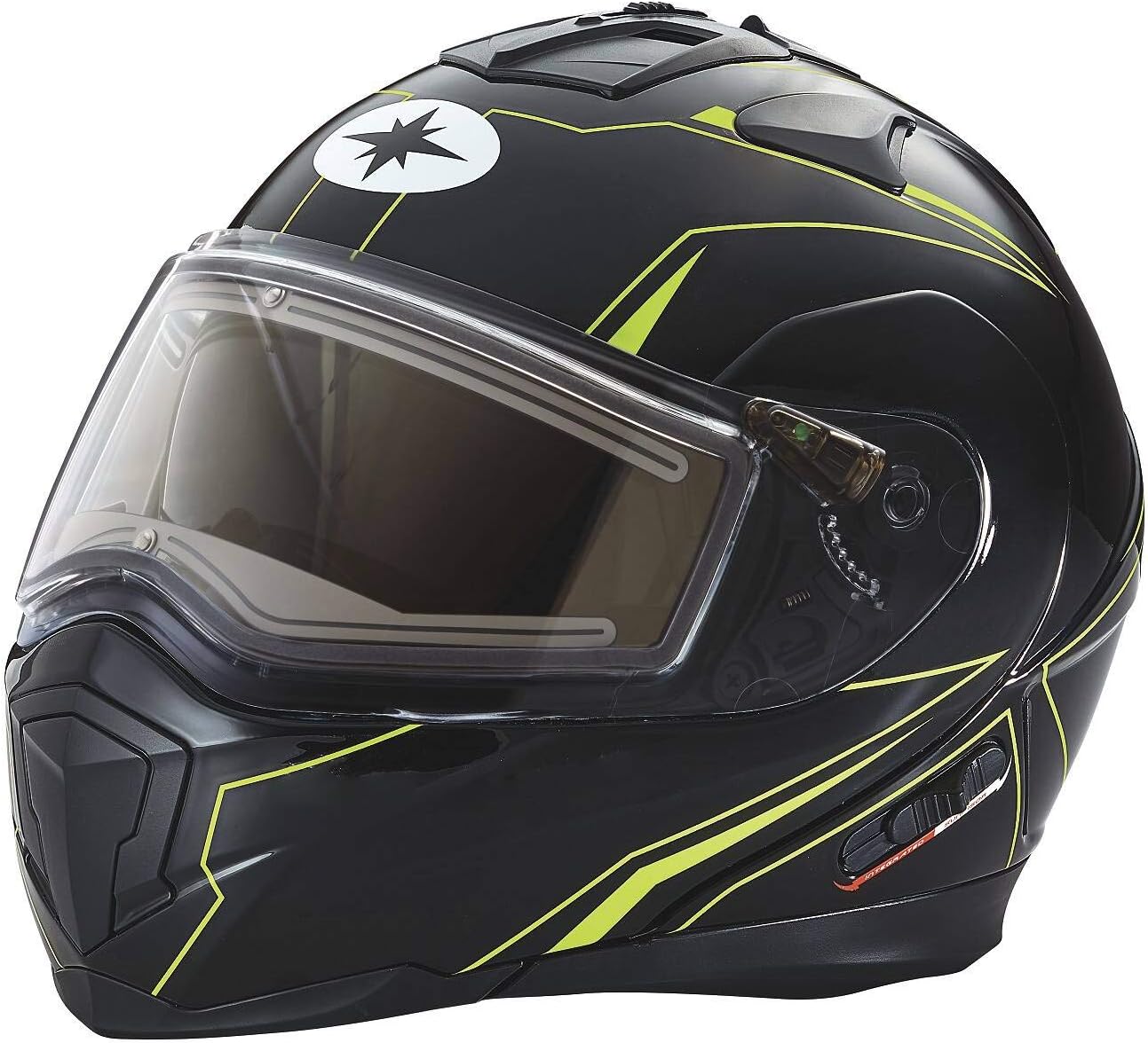 Amazon.com: Polaris Modular 2.0 Adult Helmet with Electric Shield - L ...