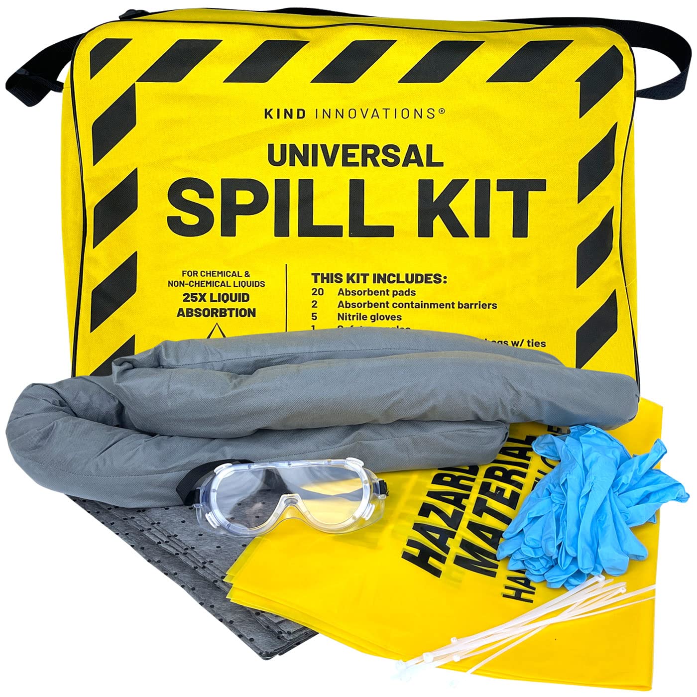 Mua Universal Spill Kit Oil and Water Based Absorption 33 Piece Kit Off ...