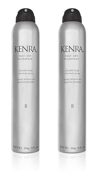 Amazon.com: Kenra Professional Fast-Dry Hairspray, 8 Fl Oz, 2 Count ...