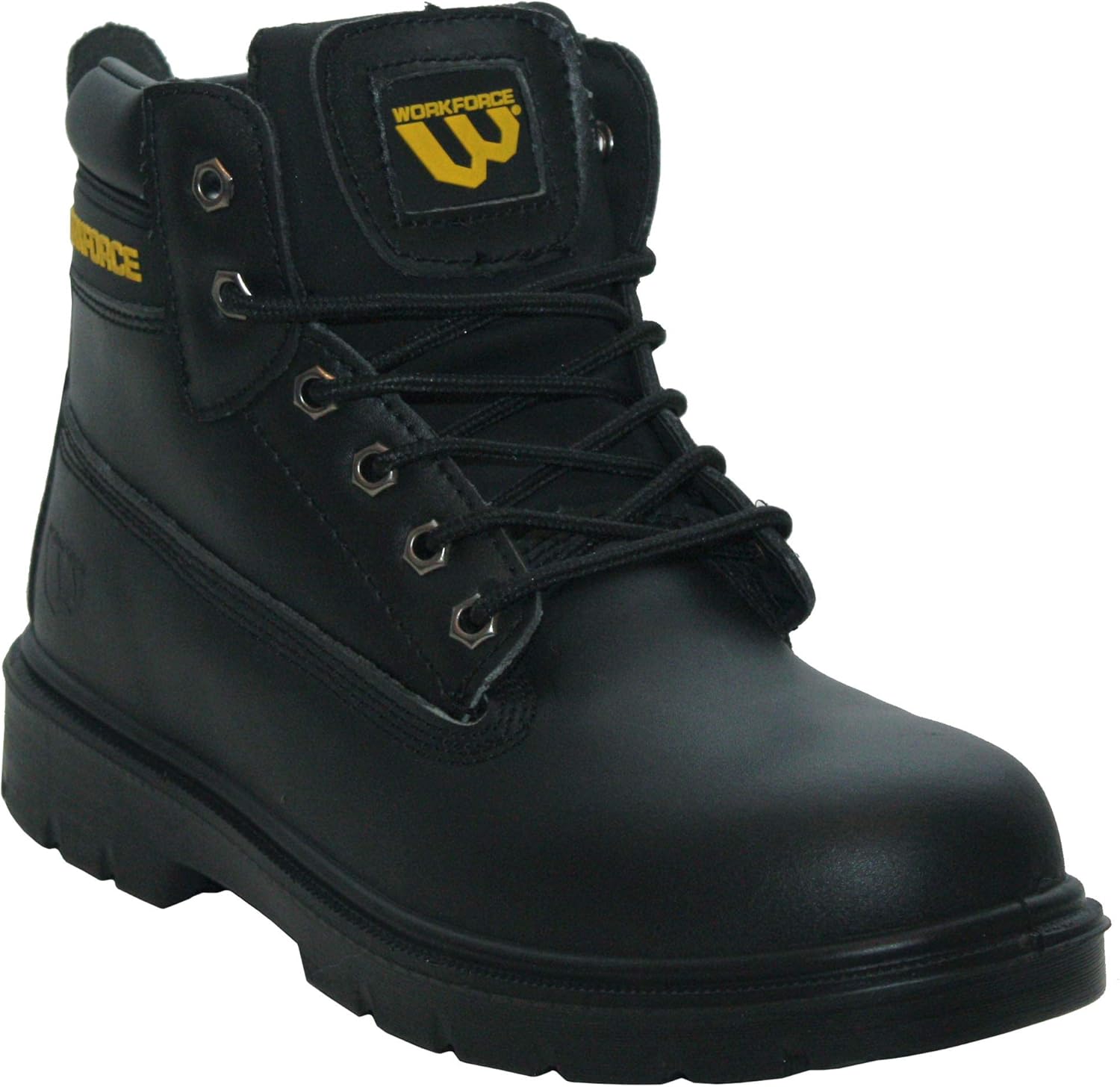 Workforce Mens Steel Toe Cap Genuine Leather Lace Up Protective Shock ...