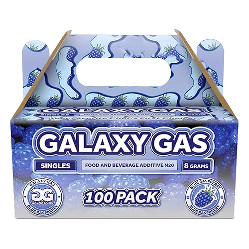 Galaxy Gas Blue Raspberry Flavor Whipped Cream Chargers, Nitrous Oxide ...