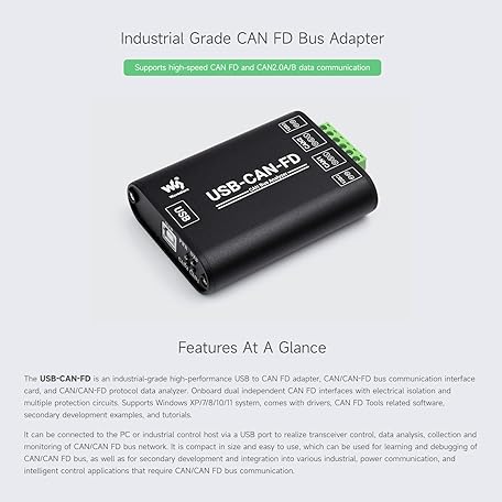 Mua Waveshare Industrial Grade CAN/CAN FD Bus Data Analyzer, USB to CAN ...