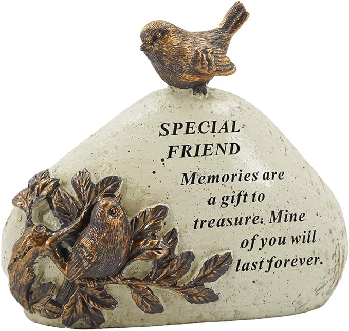Special Friend Robin Bird Memorial Graveside Stone Plaque Ornament ...