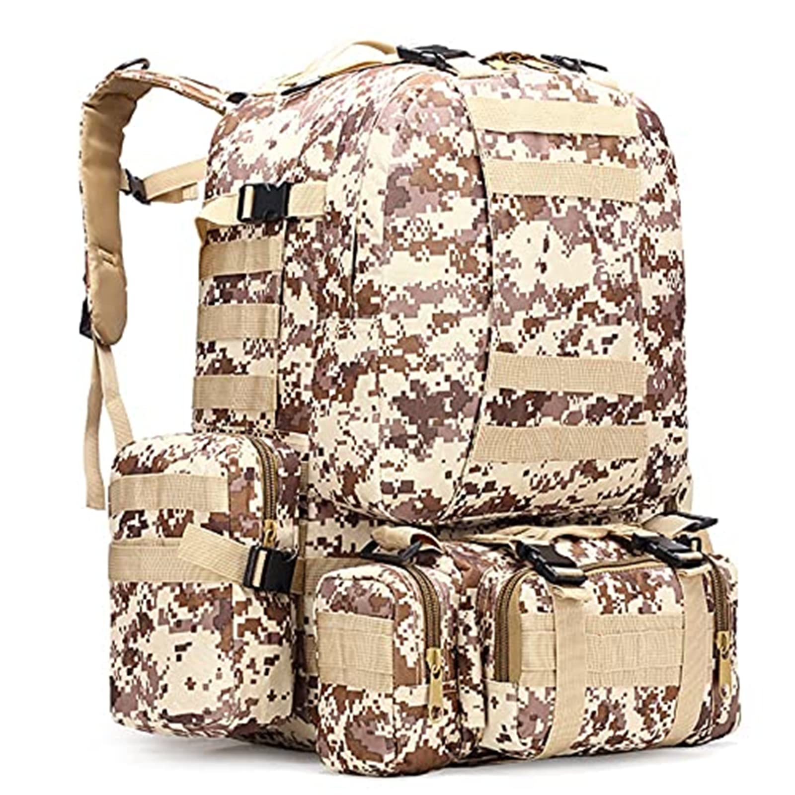 YunYunStrap 50L Large Tactical Backpack Military Army Rucksack ...