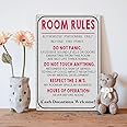 Amazon.com: Room Decor for Teen Girls Bedroom Door Decor Teen Boy Tin ...
