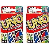 Amazon.com: Mattel 4347154784 Uno Card Game 2 Pack, Red : Toys & Games