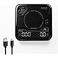 Amazon.com: BOOKOO Coffee Scale with Timer Rechargeable Digital Scale ...