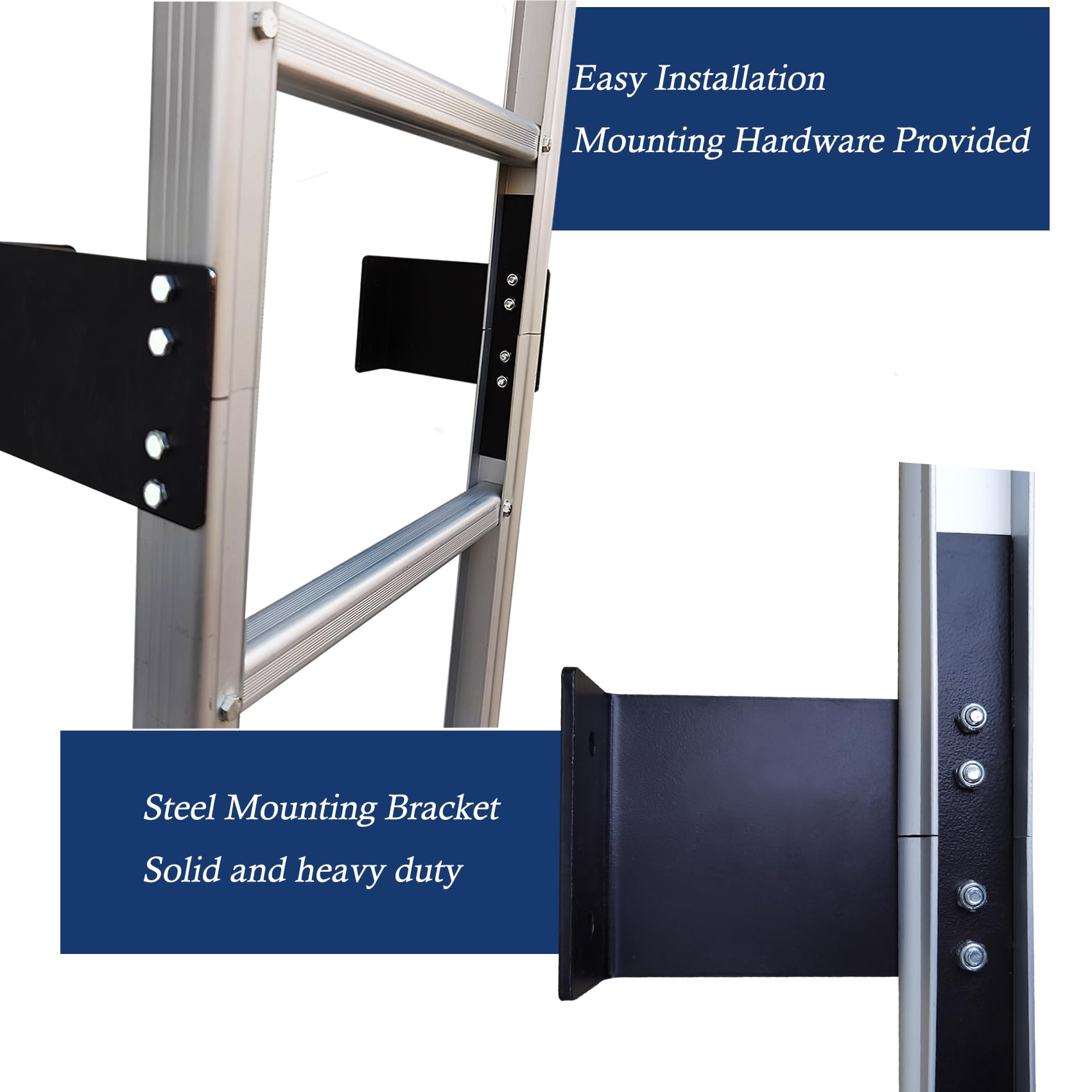 BIGalleons Basement Ladder 10 Rung, 9ft H Aluminum Window Well Ladder ...