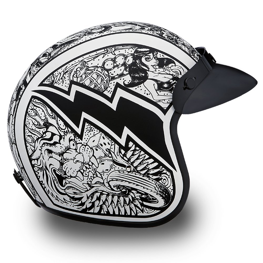 Mua Daytona Helmets 3/4 Shell Open Face Motorcycle Helmet - DOT ...